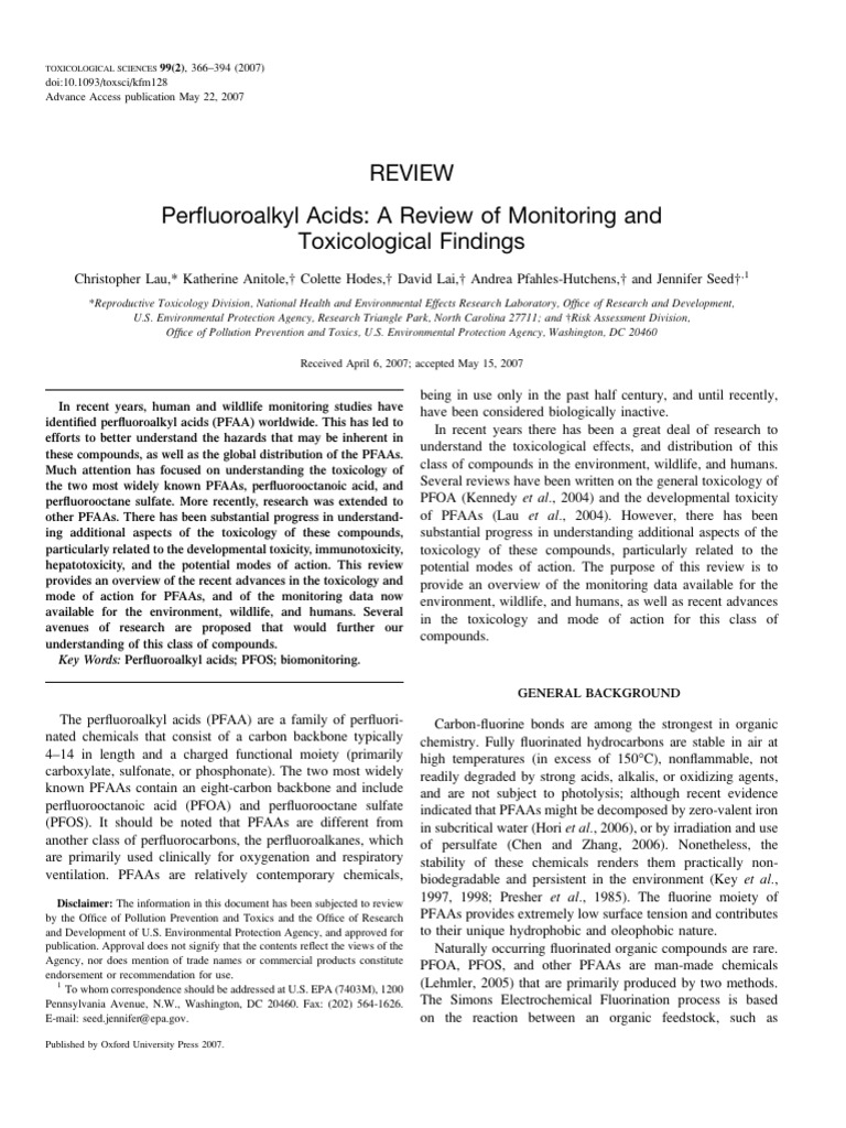 Perfluoroalkyl Acids - Full | PDF | Fluorine | Isomer