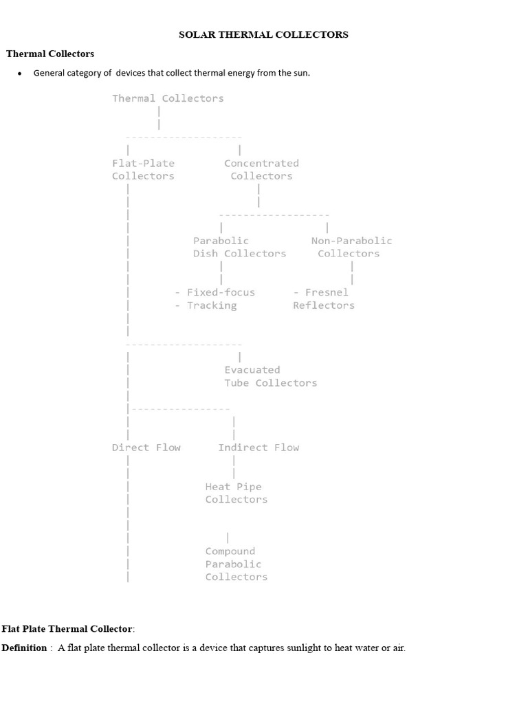 unit 2_SOLAR THERMAL COLLECTORS | PDF | Vacuum Tube | Heat Transfer