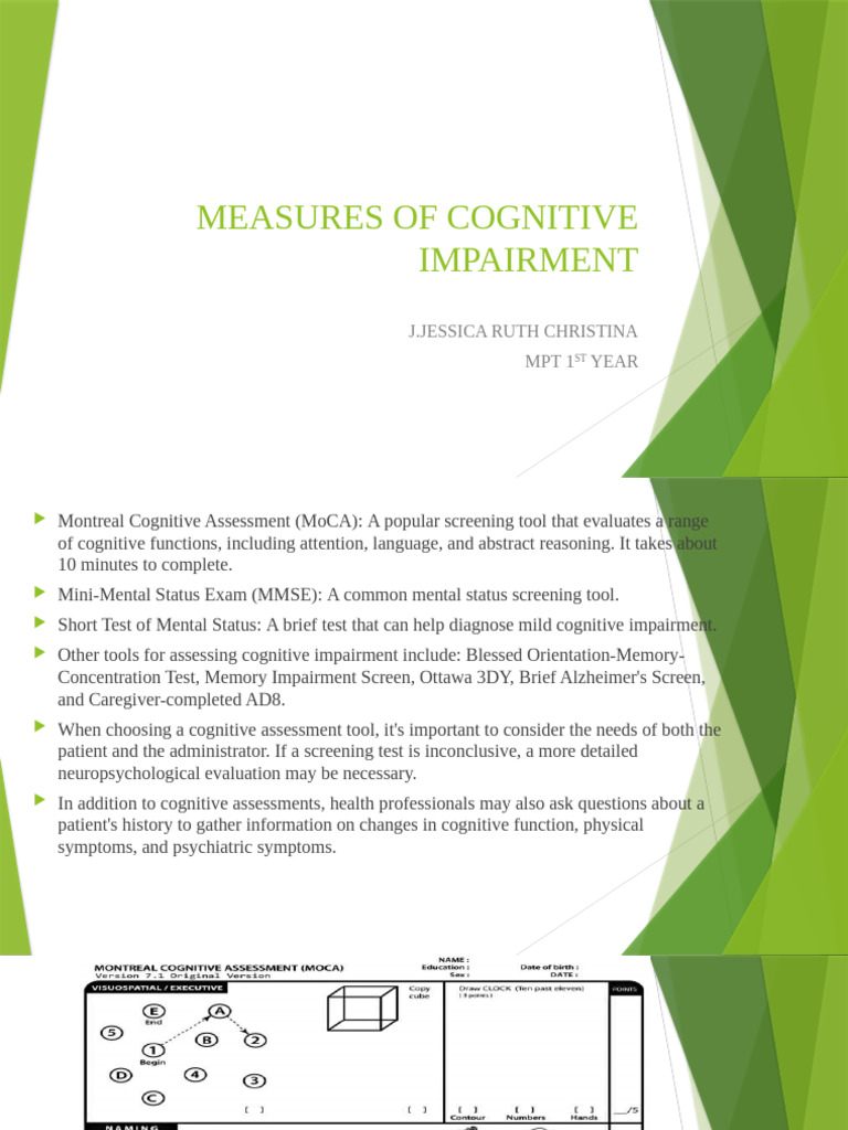 Measures of Cognitive Impairment | PDF | Cognitive Development | Cognition