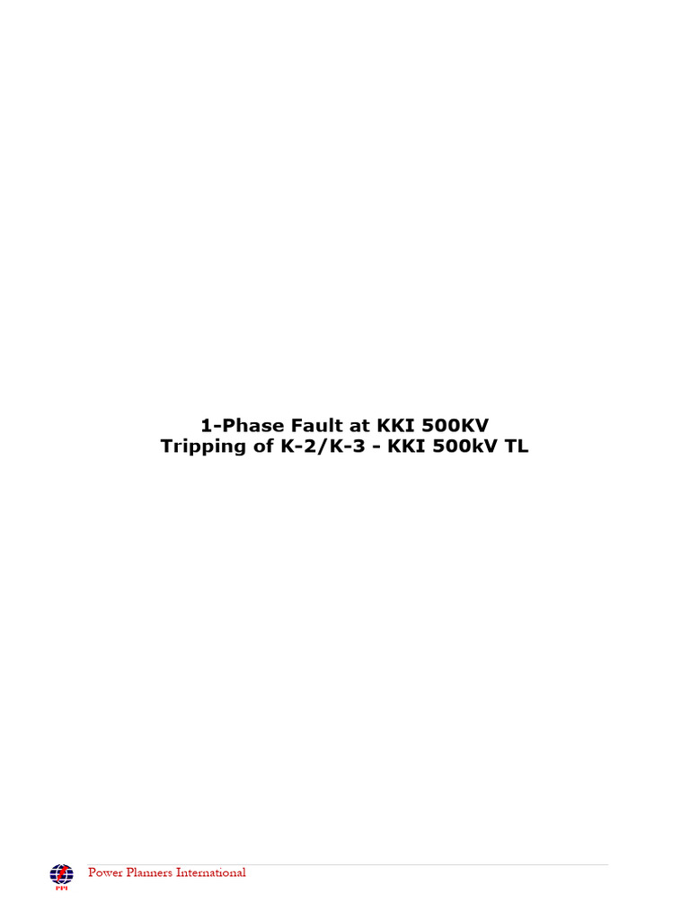 1 Phase Fault | PDF