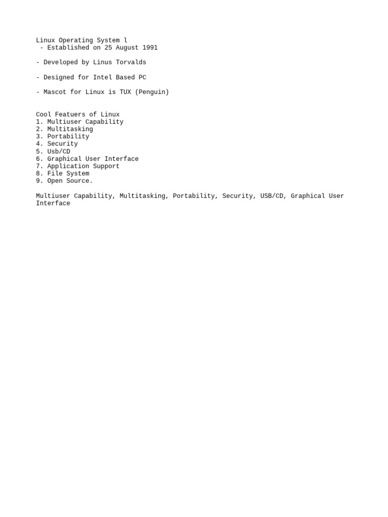 Linux Operating System | PDF Linux Operating System | PDF