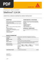 Sika Grout - 114 Sa | PDF | Concrete | Rust