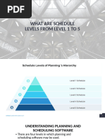 Schedule Levels From Level 1 To 5 | PDF | Project Management | Business