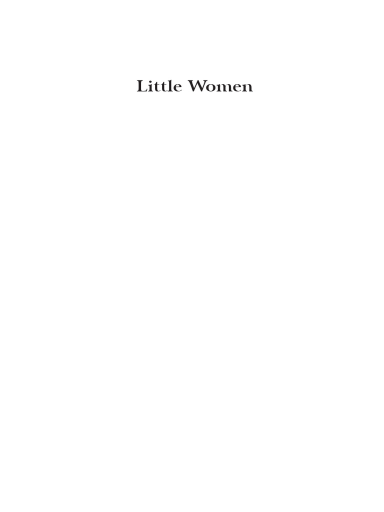 Little Women | PDF | Little Women