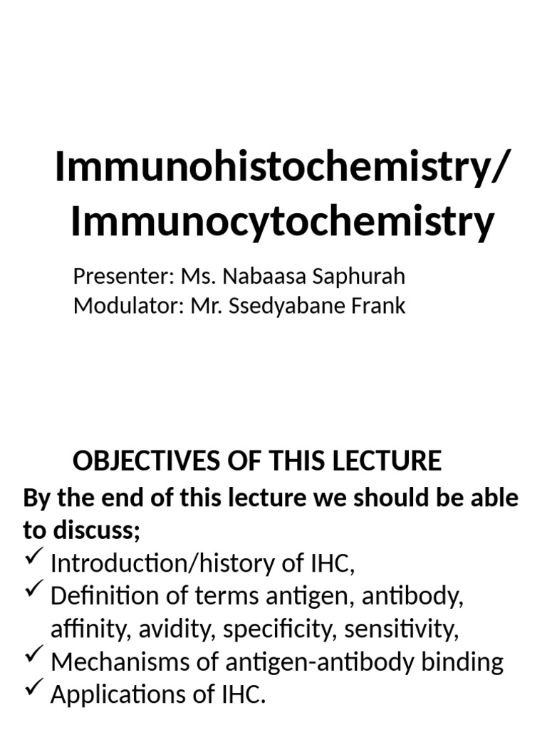 4.immunohistochemistry INTRO | PDF | Immunohistochemistry | Antibody