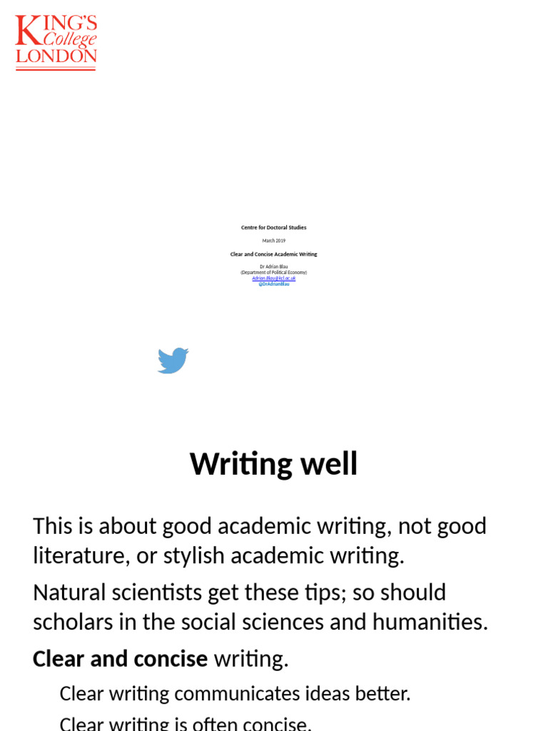 Clear and Concise Academic Writing (March 2019) | PDF | Epistemology ...