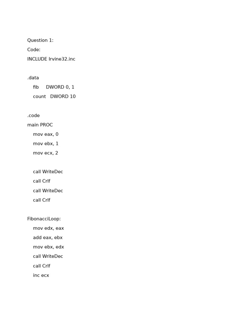 Lab 6 | PDF | Computer Programming | Computer Architecture
