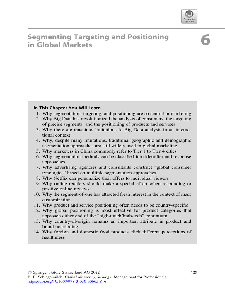 978-3-030-90665-8_6 (1) | PDF | Market Segmentation | Marketing