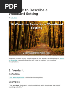 Descriptive Forest Writing Examples | PDF | Trees | Rainforest