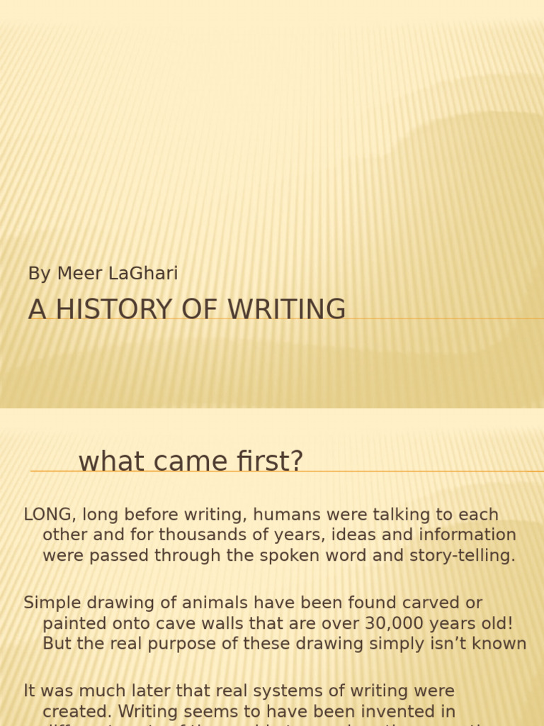 A History of Writing | PDF