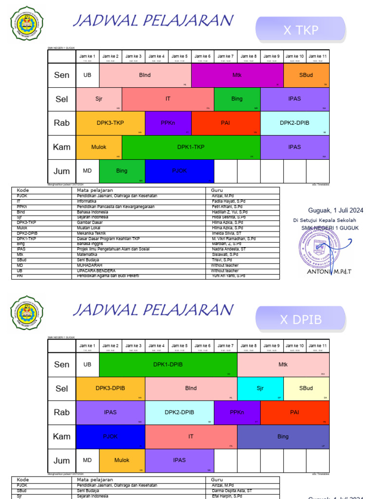 Roster Kelas Ta 24-25 Rev1 | PDF