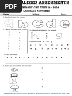 Assessment Prog Grade R Term 4 | PDF | Mathematics