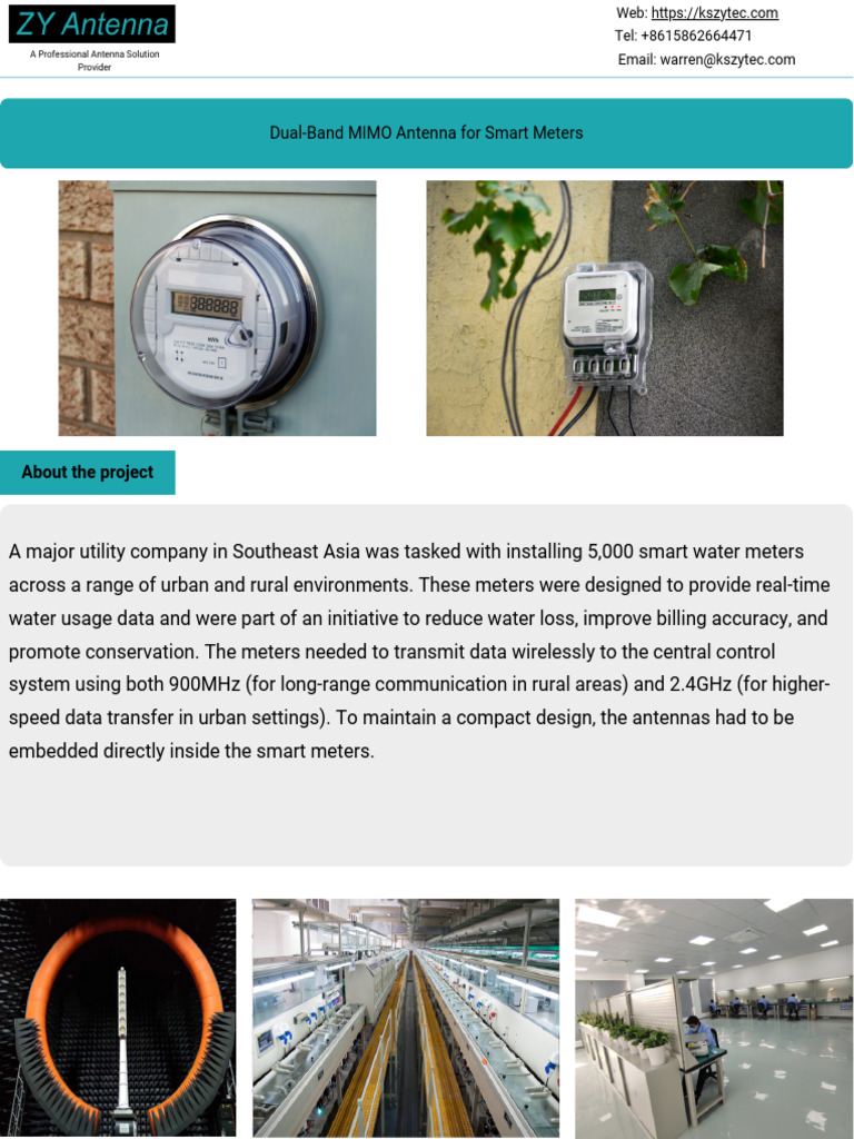 Dual-Band MIMO Antenna For Smart Meters | PDF | Mimo | Antenna (Radio)