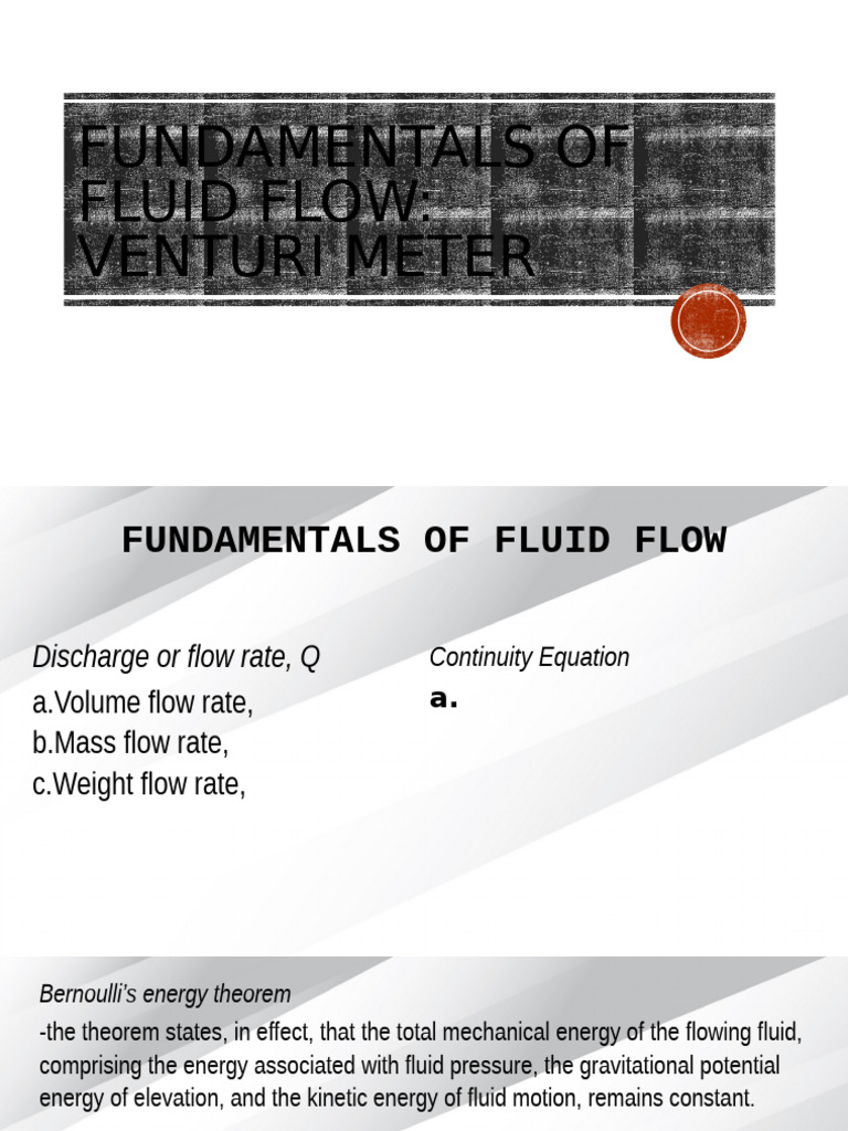 Bes 060 Venturimeter | PDF | Flow Measurement | Fluid Dynamics