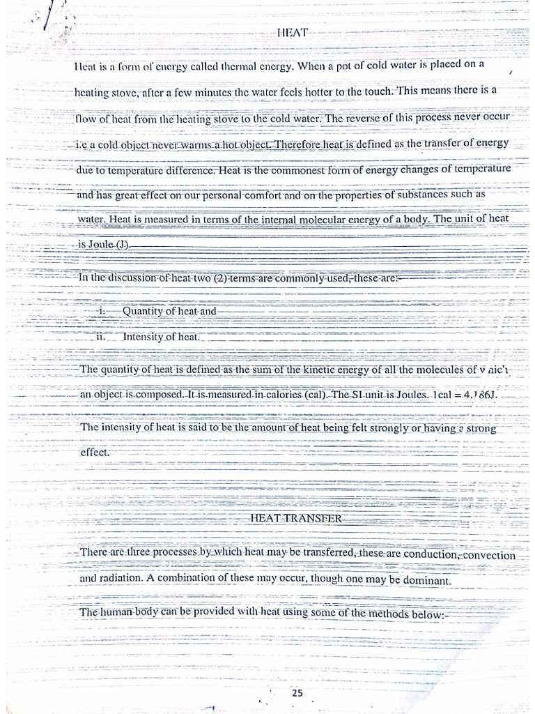 Physics HEAT | PDF