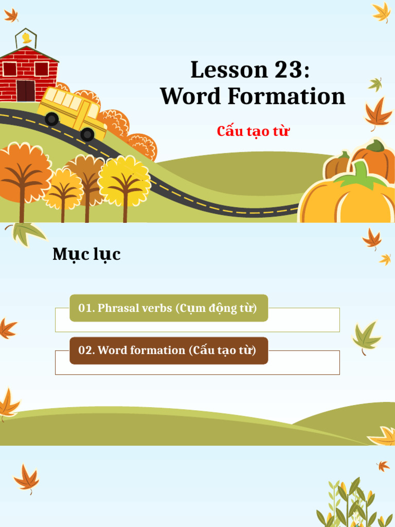 Lesson 23 Word Formation | PDF