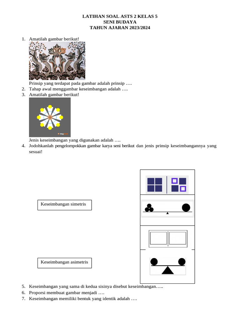 Latihan Soal Asts 2 Kelas 5 | PDF
