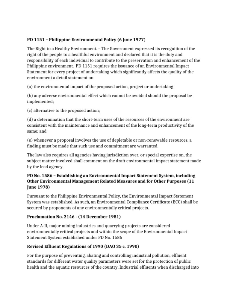 Mining Act V Mining Act V2 Pdf Environmental Impact Assessment Effluent