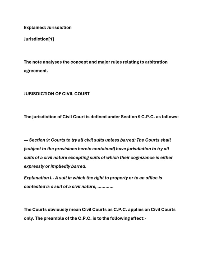 Explained Jurisdiction | PDF | Jurisdiction | Lawsuit