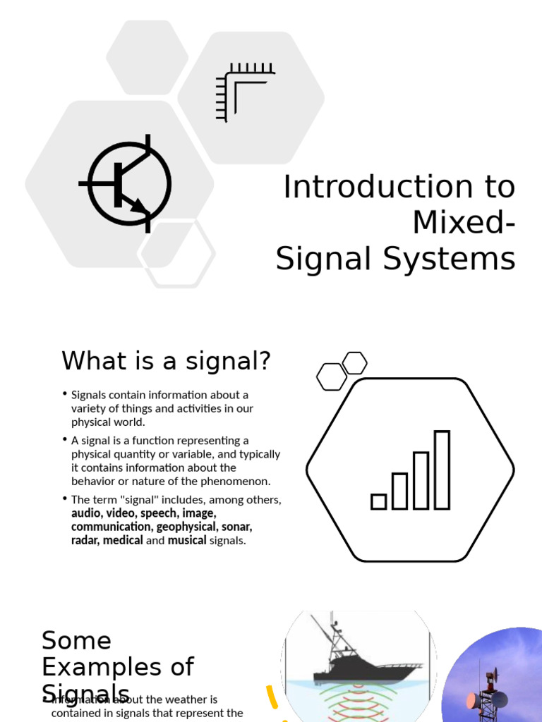 Lect1 Introduction To Mixed Signal Systems | PDF | Integrated Circuit | Transistor