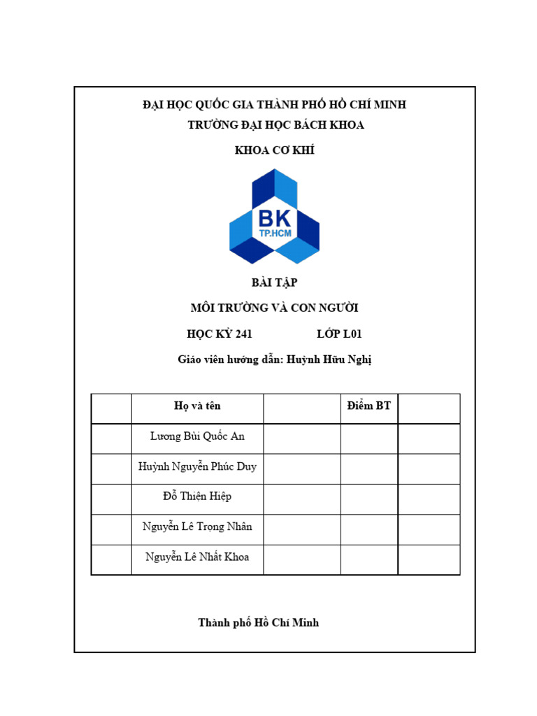 Bai Tap 1 - Nhom 6 | PDF