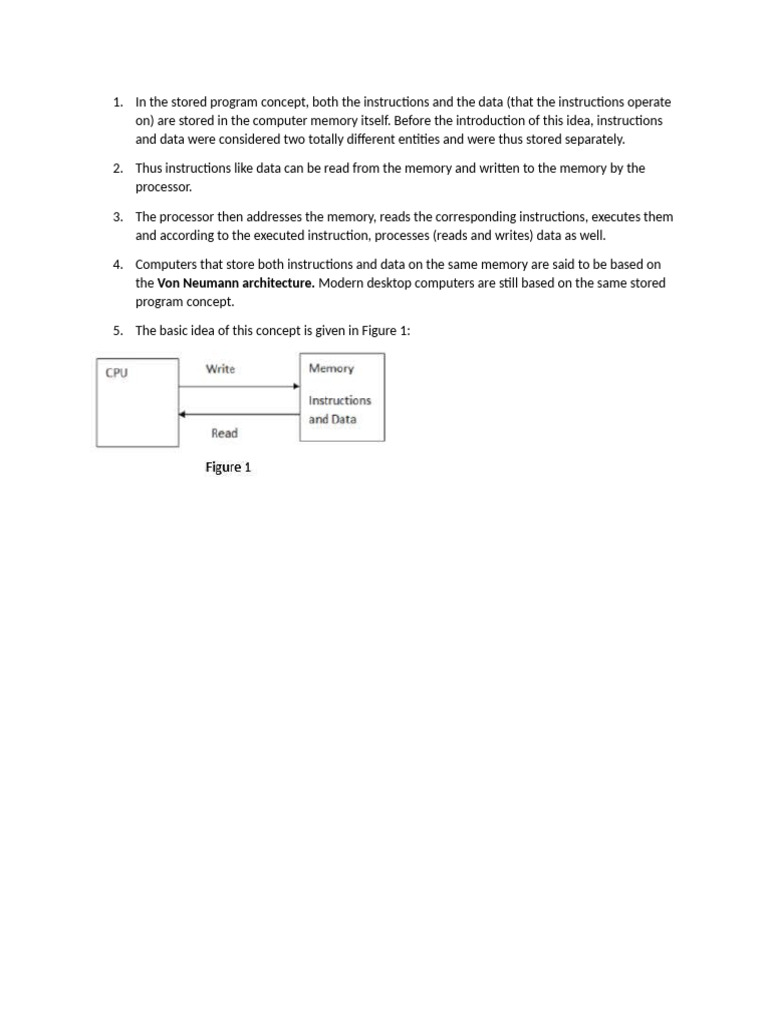 Stored Program Concept Explained | PDF