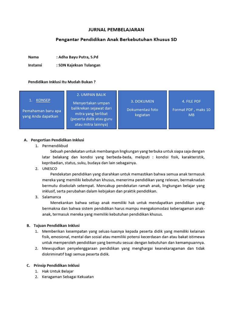 Jurnal Pembelajaran Modul 3 PPABK | PDF