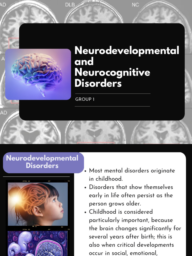GROUP 1 NDD NCD Schizo Spectrum Somatic | PDF | Intellectual Disability ...