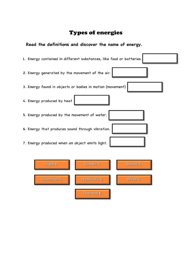 Types of energy | PDF