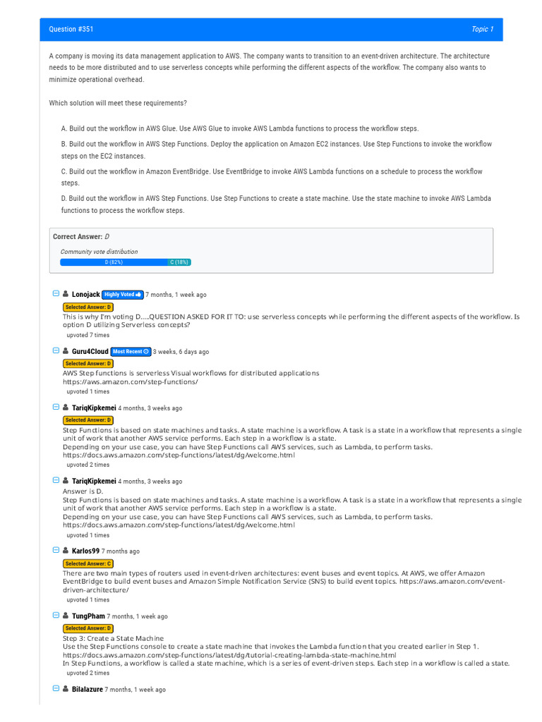 ExamTopicsSAA C03 2 6 | PDF | Computing | Computer Networking