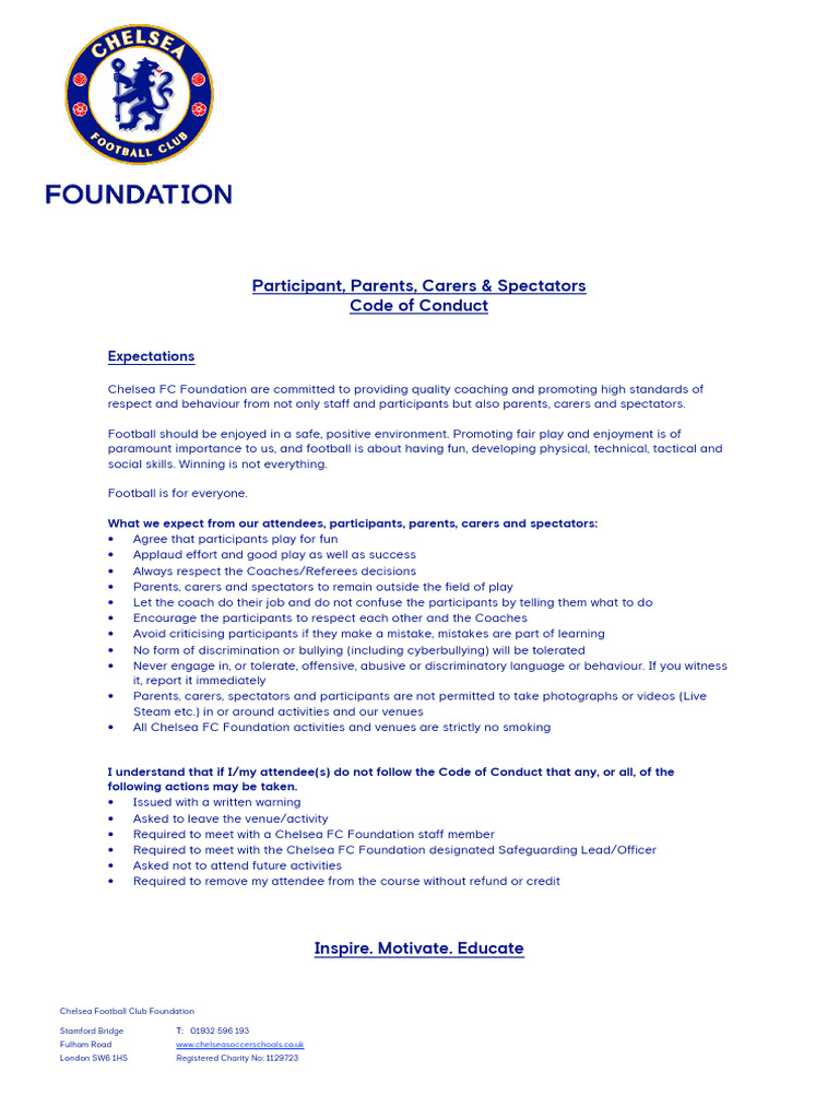 Code of Conduct Parents and Carers | PDF