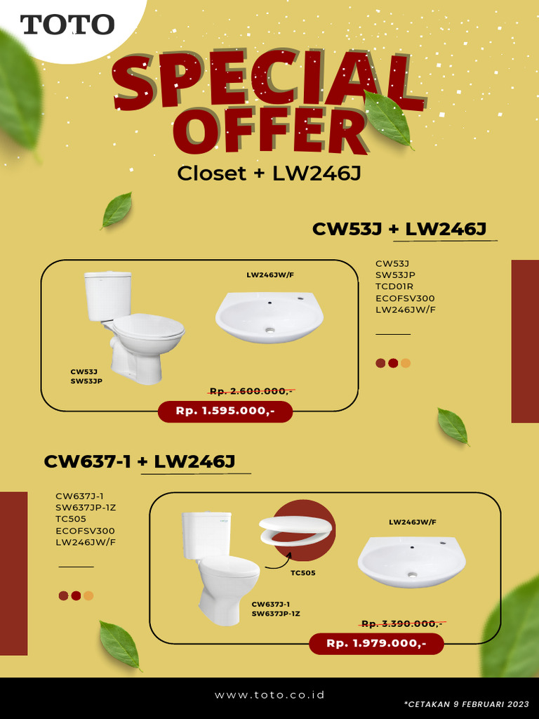 TOTO Promo 9 Februari | PDF