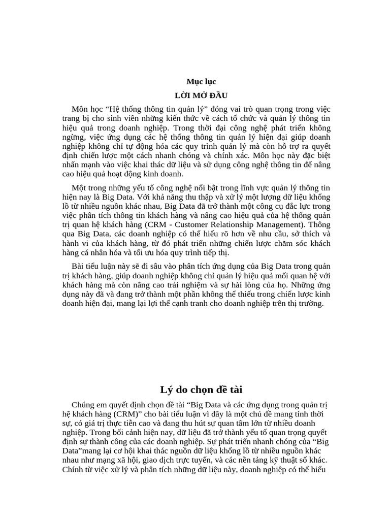 He Thong Thong Tin Quan Ly | PDF