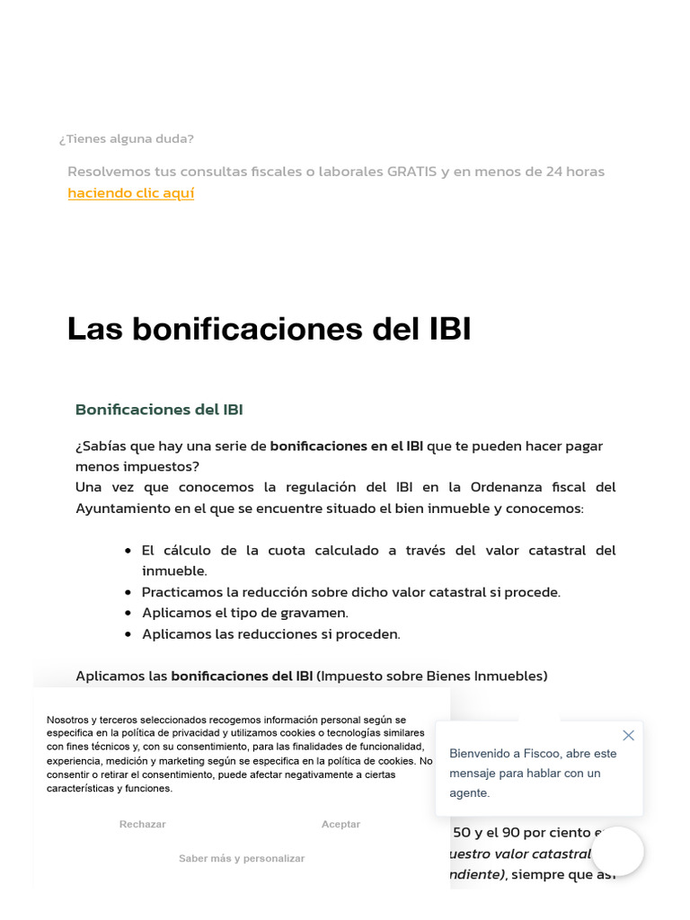 Bonificaciones del IBI: Ahorra en impuestos | PDF | Impuestos | Privacidad