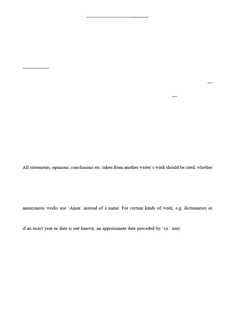 Harvard Referencing Sample | PDF | Bracket | Apa Style