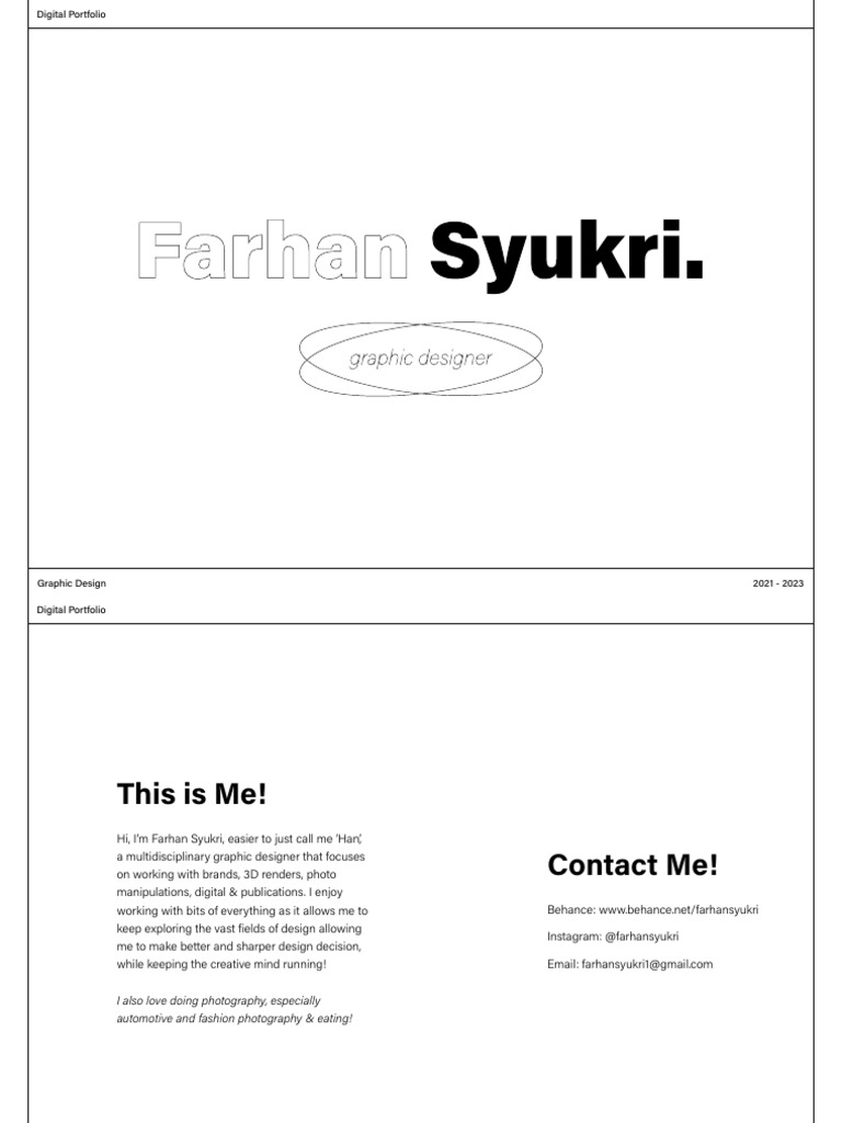 Farhansyukri Digitalportfolio Farhan Syukri Muhamm | PDF