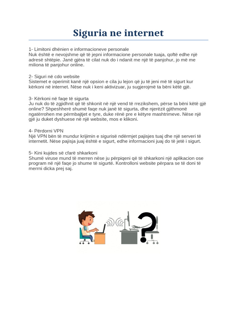 Siguria Ne Internet | PDF