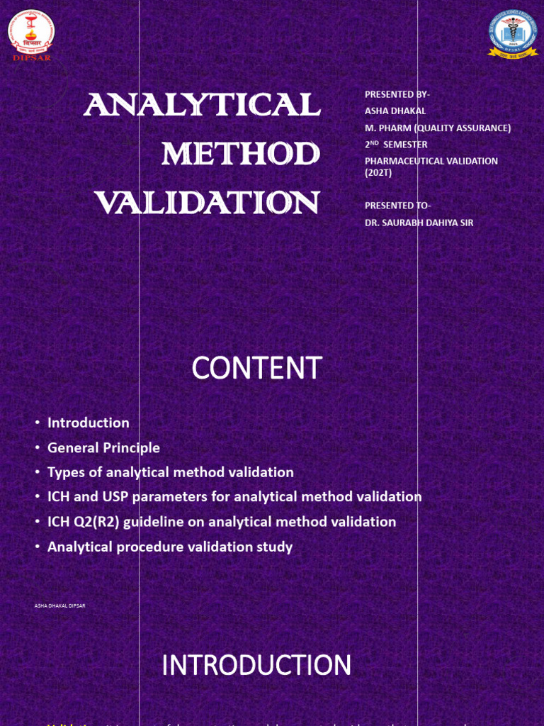 Analytical Method Validation | PDF | Accuracy And Precision | Detection ...