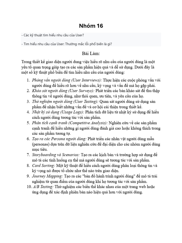 Nhóm 16 - BT3 | PDF
