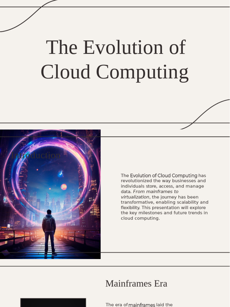 Evolution of Cloud Computing Trends | PDF | Cloud Computing | Computing