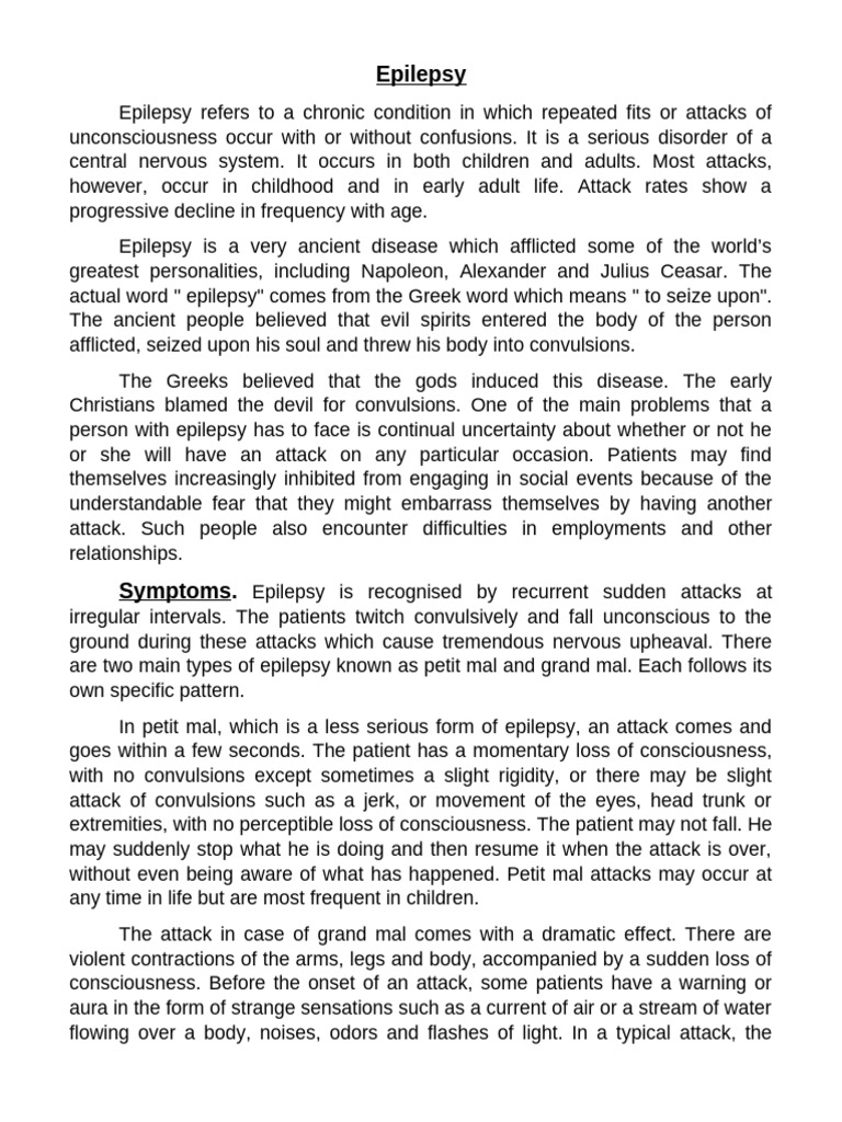Understanding Epilepsy: Causes and Treatments | PDF | Epilepsy | Foods