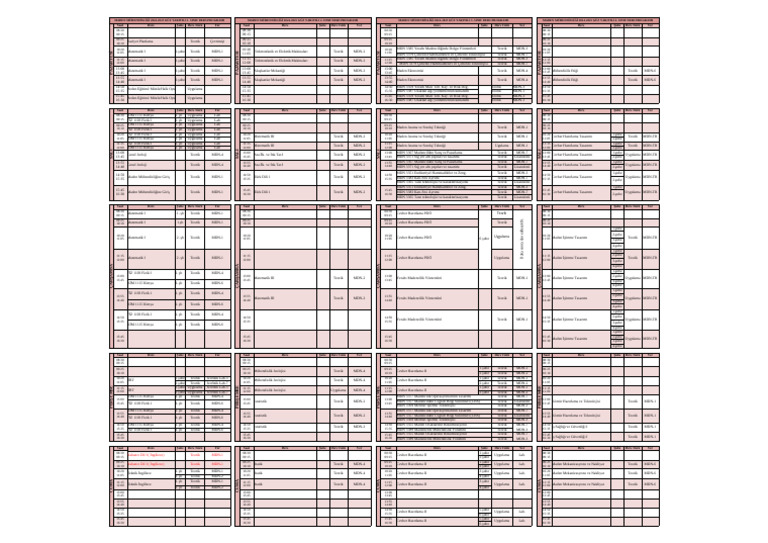 Maden Ders Prog 2024 2025guz | PDF