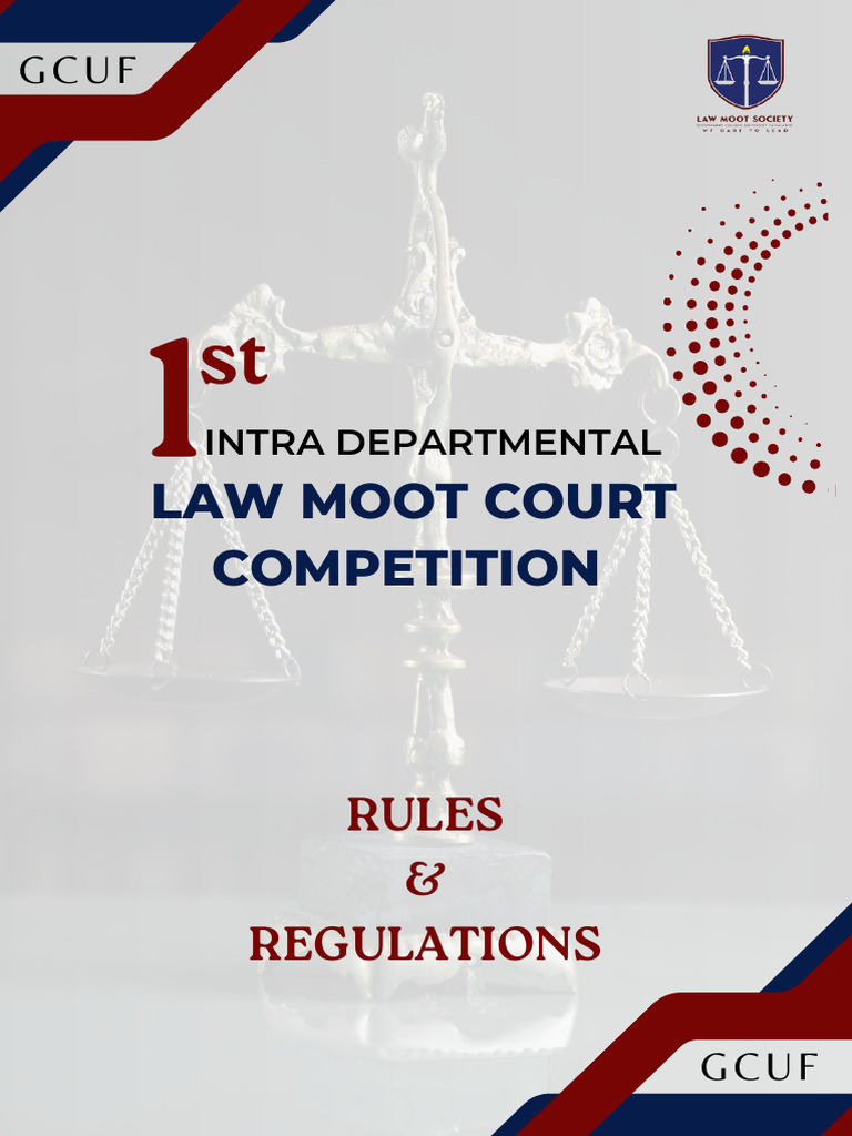 Memorial Rules 1st Intra Departmental LMCC'24 | PDF | Justice | Crime ...