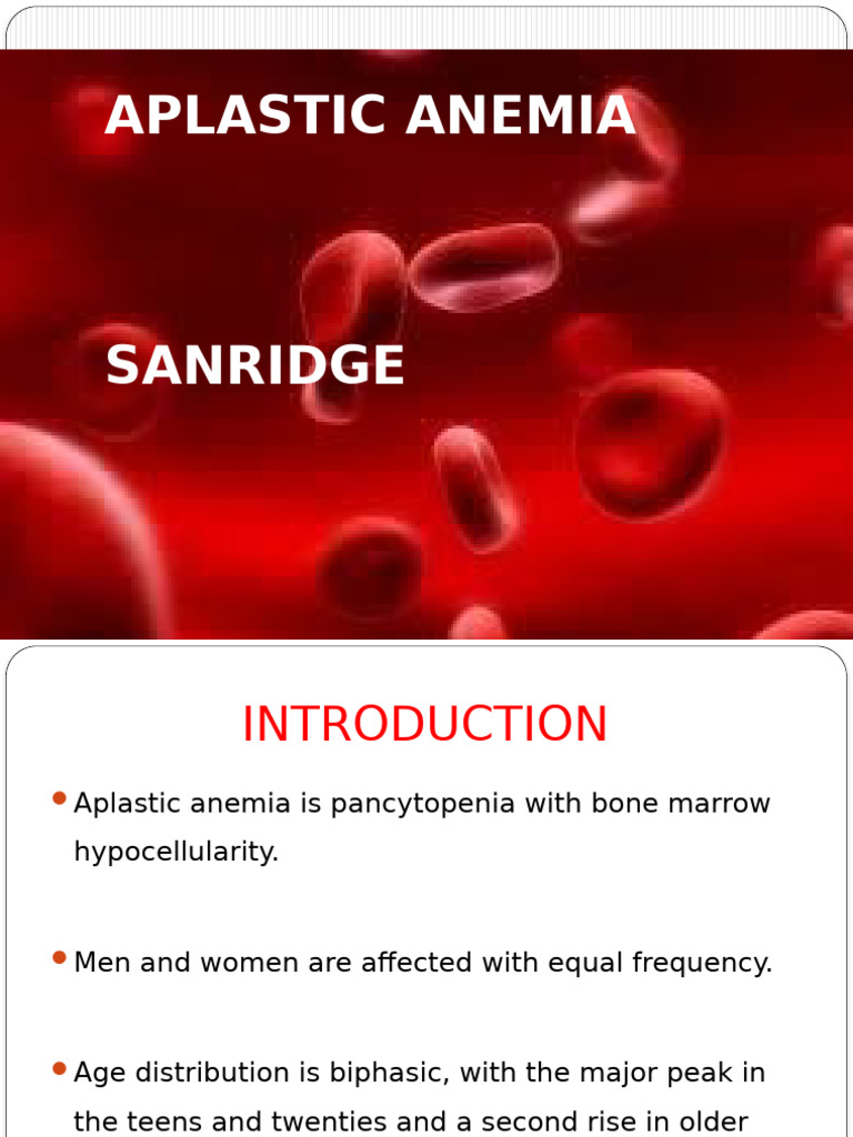 Understanding Aplastic Anemia Causes & Treatment | PDF | Hematopoietic ...