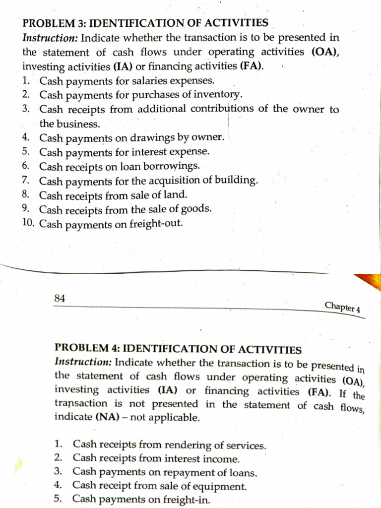 Cash Flow Problems 3-5 | PDF