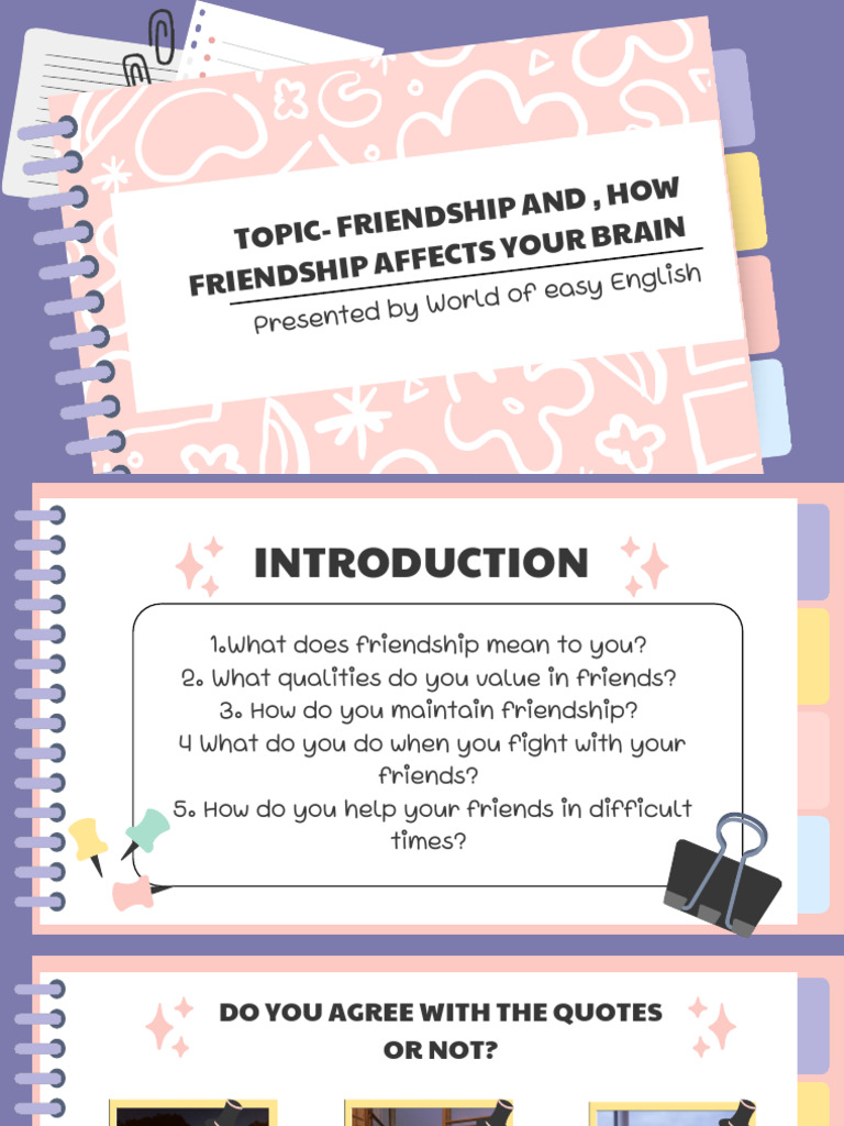 Impact of Friendship on the Brain | PDF