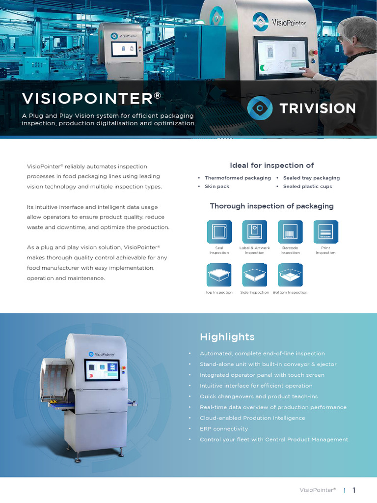 Trivision - VisioPointer®Product Sheet Medium | PDF | Packaging And Labeling | Computing