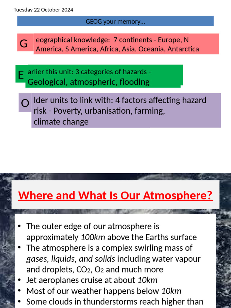 Intro and Global Atmospheric Circulation Revision Card Ideas | PDF