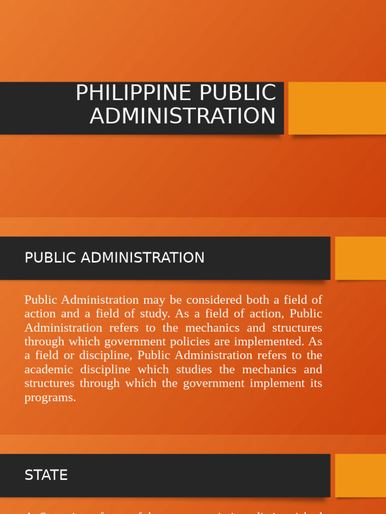 Philippine Public Administration | PDF | Sovereignty | Government