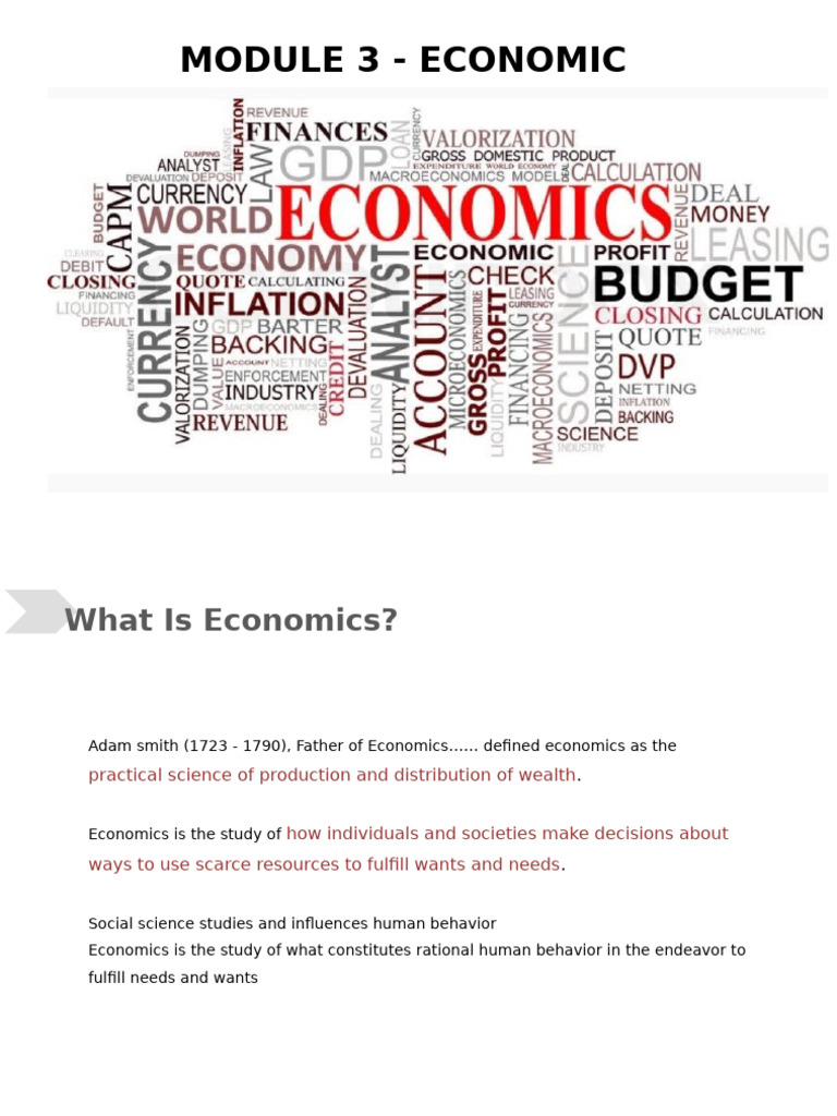 Module 3 - Economics | PDF | Communism | Economics